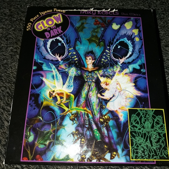 ceaco | Games | Ceaco Puzzles 55 Glow In Dark Fairy Rebels 248 | Poshmark